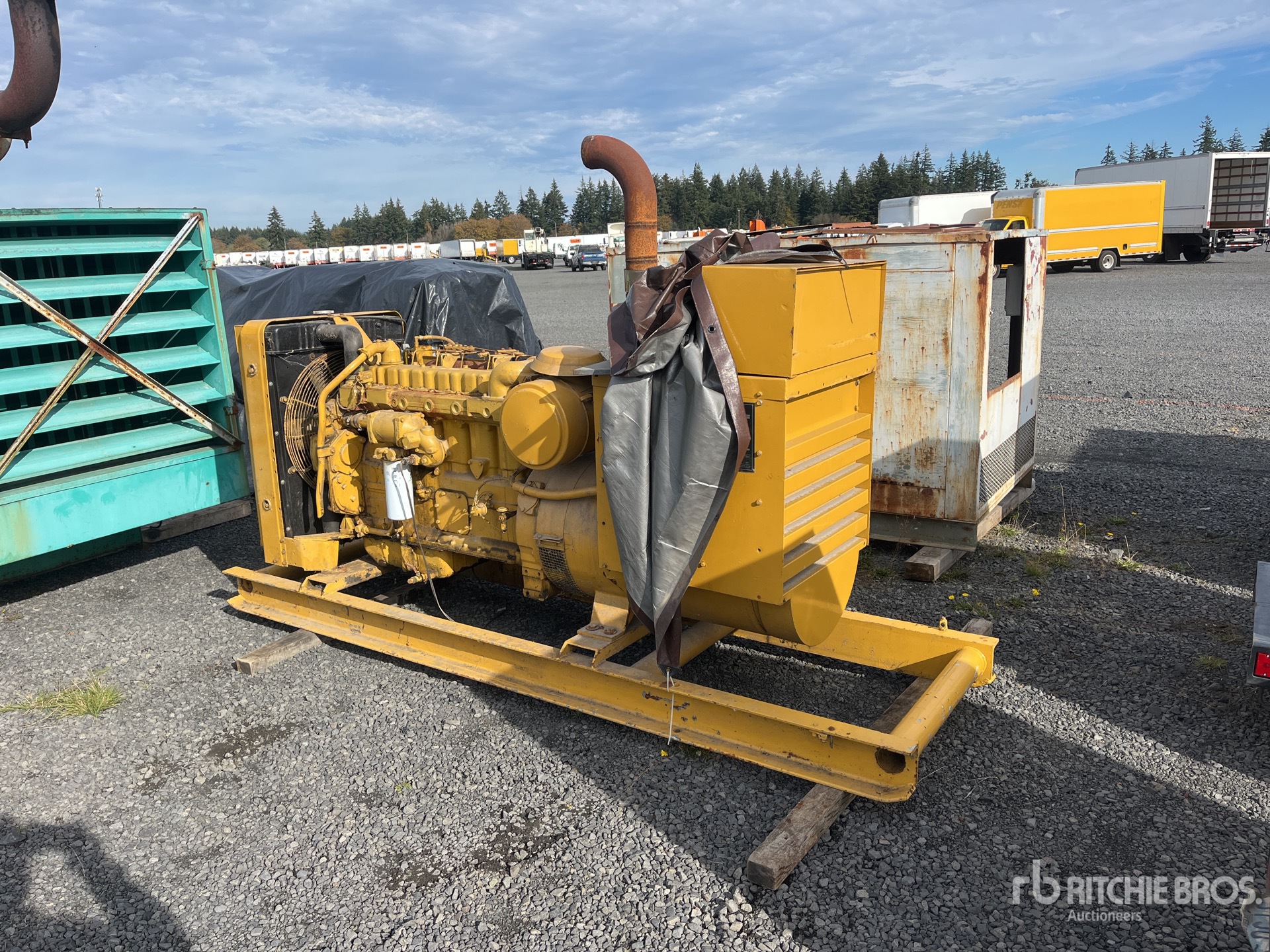 Cat SR4 135 kW Skid-Mounted Stand-By 3306 Engine Generador | Ritchie ...