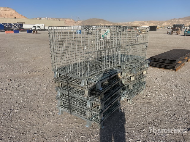 Quantity of (20) Metal Crates 39 in Long , 3 1 in Wide, 28 in High ...