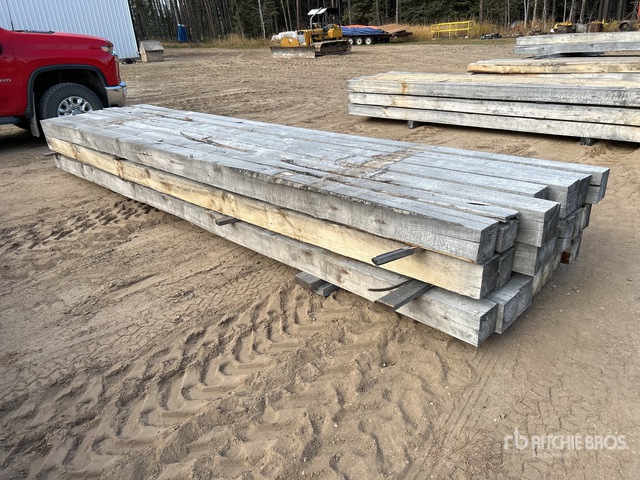 Quantity of (21) 16 ft x 6 in x 6 in Rough Lumber | Ritchie Bros ...