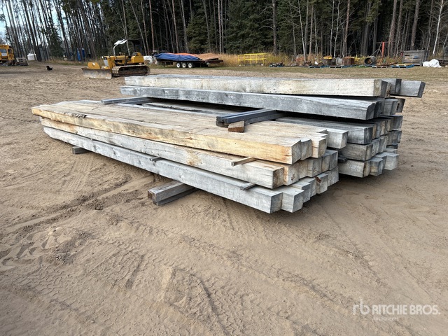 Quantity of (52) 16 ft x 6 in x 6 in Rough Lumber | Ritchie Bros ...