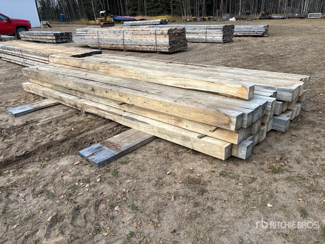 Quantity of (42) 16 ft x 6 in x 6 in Rough Lumber | Ritchie Bros ...
