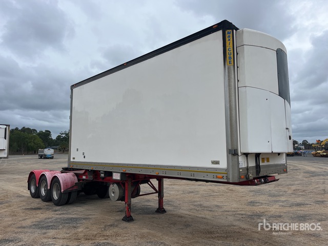2013 MaxiTrans 6.1 m Tri/A B-Double Lead Rollback Refrigerated Trailer ...