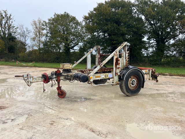 1994 Spirel OS50 CU5T S/A Remorque Porte Touret 1 Essieu Reel Trailer ...