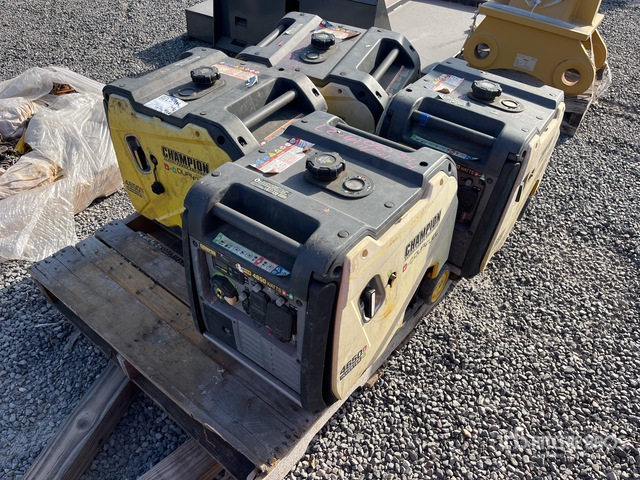 Quantity of (4) Champion Inverter 4650 Watts Portable Generator Set ...