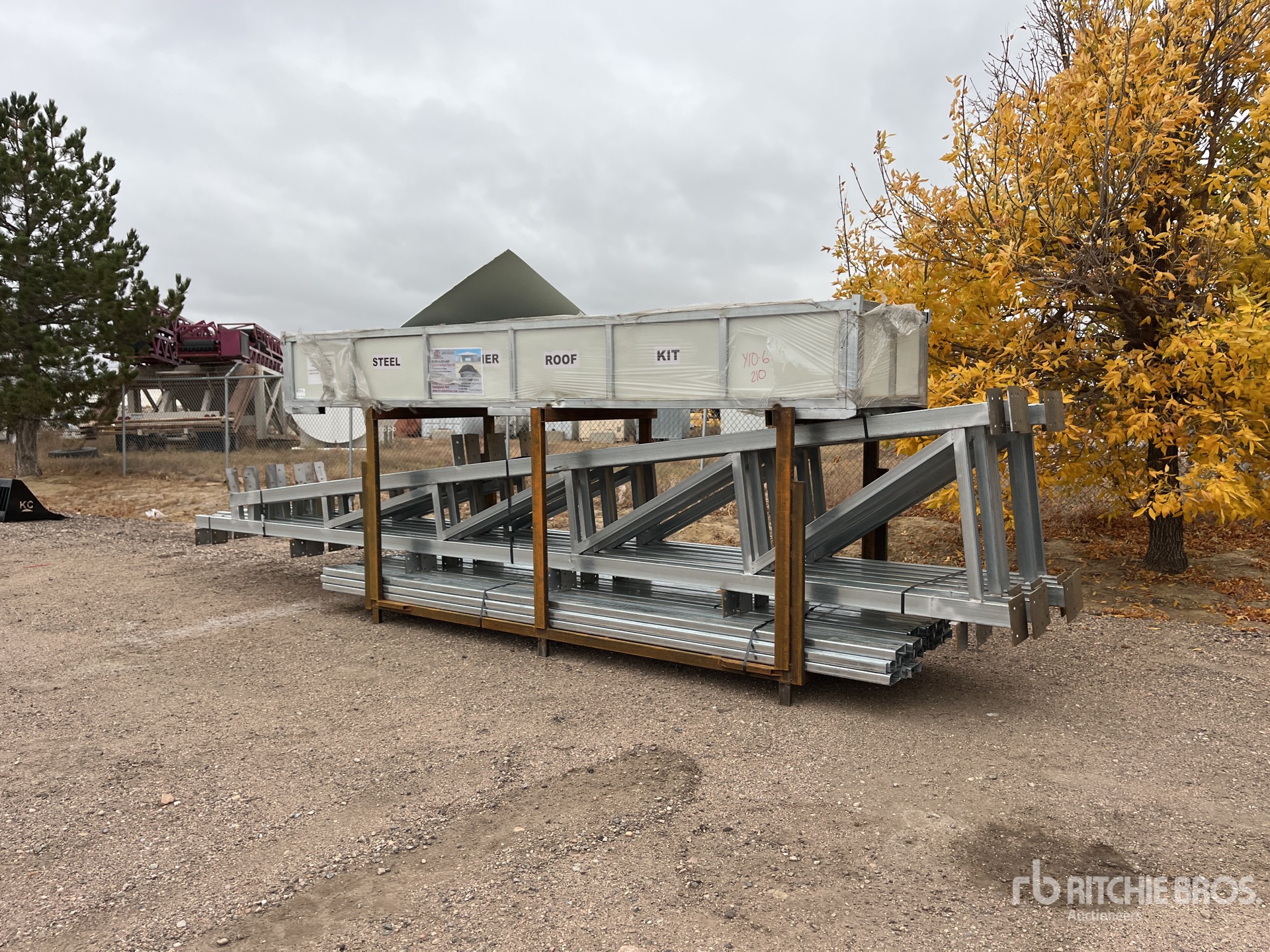 STL Industrial 40 ft x 38 ft Shipping Container Roof Cover Kit Divers ...