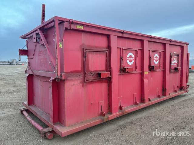Custom Built 28 m3 Skid Mounted Waste Container | Ritchie Bros. Auctioneers