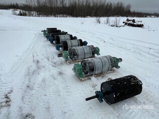 Quantity of (8) PPI Mine Duty Drum Pulley's with Diamond Grove Lagging ...