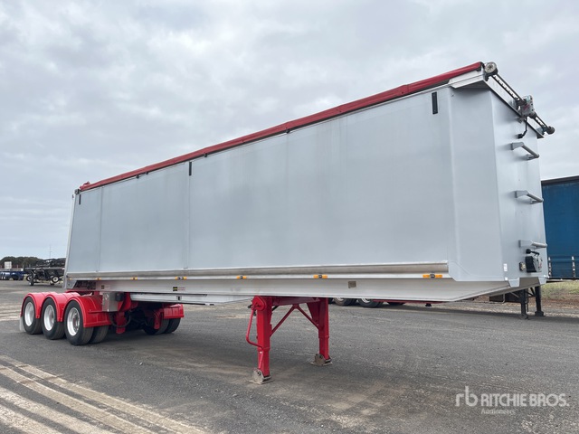 2018 AMS 9.4 m Tri/A B-Double Lead Sliding End Dump Trailer | Ritchie ...