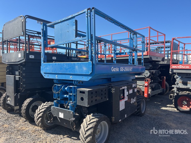 2018 Genie GS-2669 RT 4x4 Diesel Scissor Lift | Ritchie Bros. Auctioneers