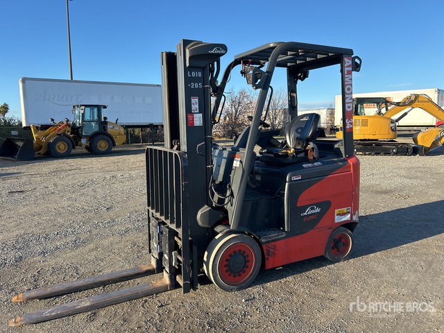 2019 Linde E25C 5000 lb Electric Forklift | Ritchie Bros. Auctioneers