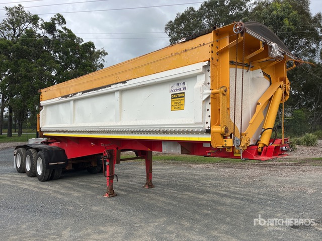 2011 Azmeb 7 m Tri/A B-Double Lead Side Dump Trailer | Ritchie Bros ...