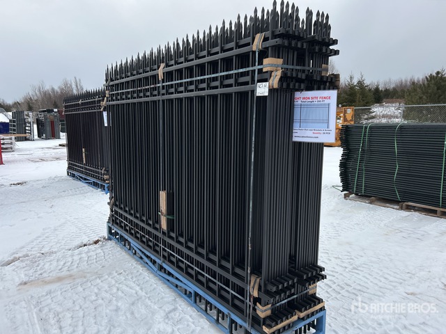 Quantity of (20) Canex 10 ft x 7 ft Powder Coated Wrought Iron Site ...
