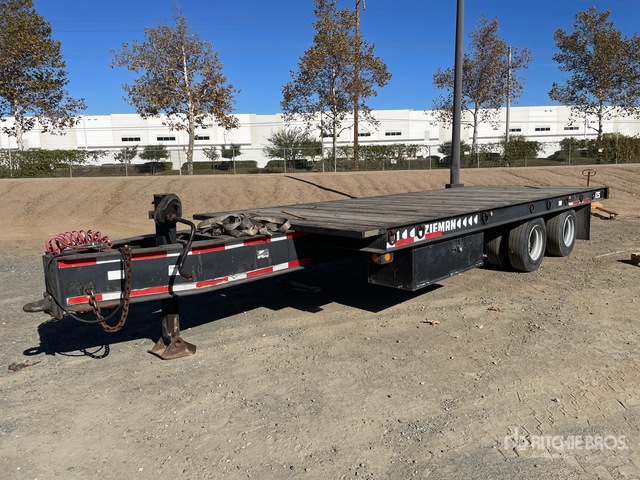 1993 Zieman Carrier 2725 21 ft T/A Flatbed Trailer | Ritchie Bros ...