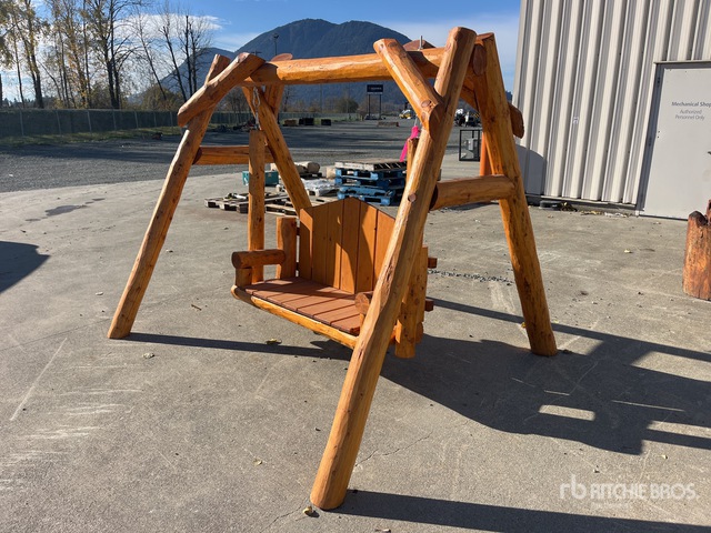 Handcrafted Log Bench Swing (Unused) | Ritchie Bros. Auctioneers