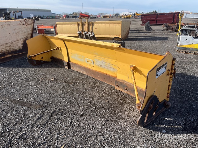 7 Ft - 12 Ft Hydraulic Extendable Snow Plow - Fits Wheel Loader ...
