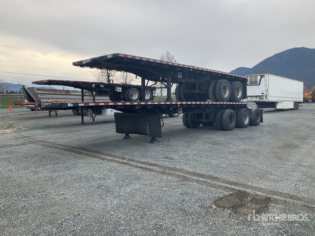 2022 Raja 32 ft Tri/A B-Train Lead Flatbed Trailer | Ritchie Bros ...