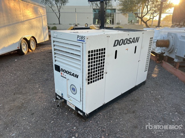 2021 Doosan P185 185 cfm Skid-Mounted Air Compressor | Ritchie Bros ...