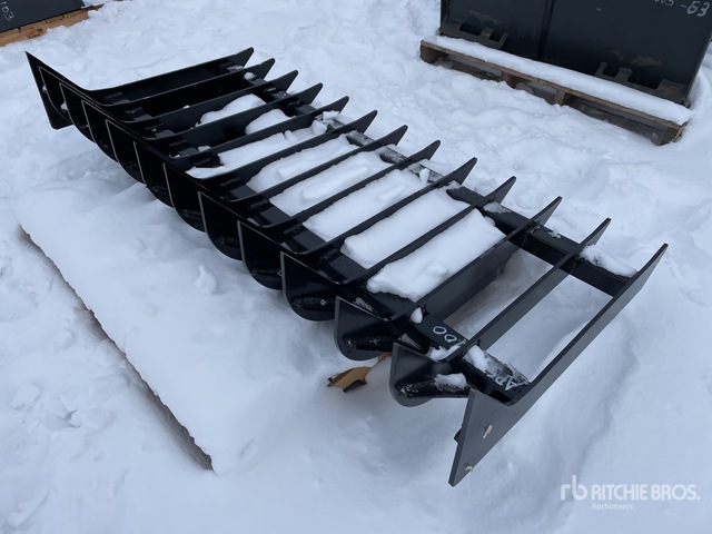 2024 Kit Containers QT-RR-70 69 in Skid Steer Root Rake (Unused ...