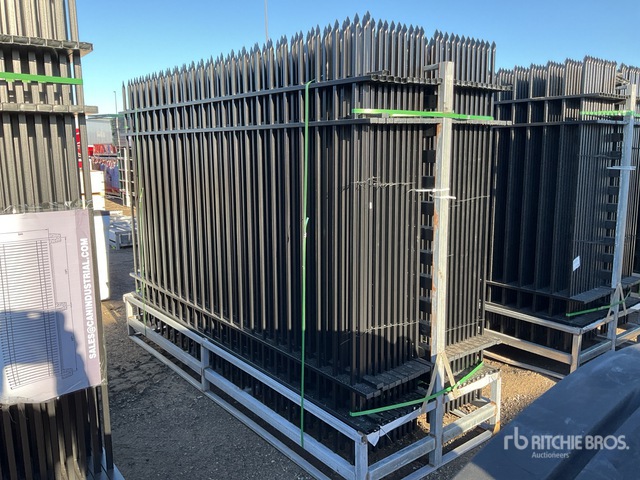 Quantity of (24) 2024 Can Industrial 10 ft x 7 ft Galvanized Fencing ...
