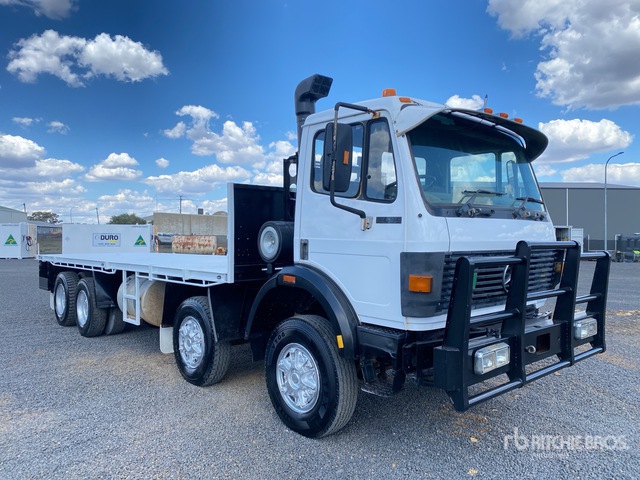 Mercedes-Benz 2435 8x4 Twin-Steer Flatbed Truck | Ritchie Bros. Auctioneers