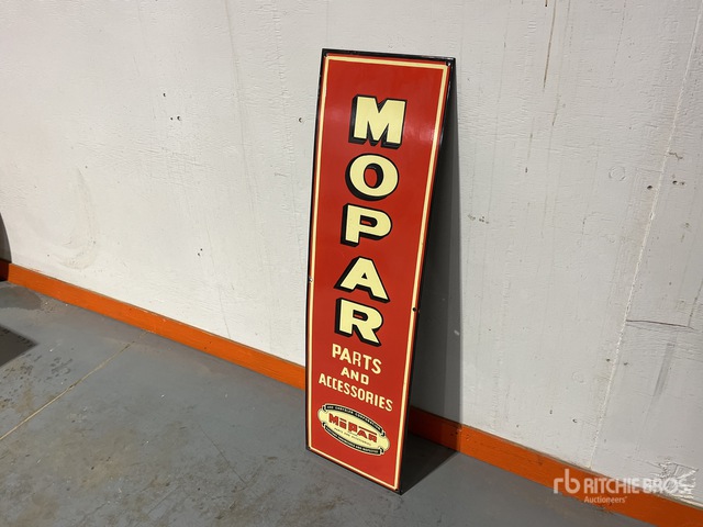 42 in x 12 in Mopar Porcelain Sign | Ritchie Bros. Auctioneers