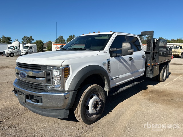 2019 Ford F-550 XL 4x4 Crew Cab Flatbed Truck | Ritchie Bros. Auctioneers