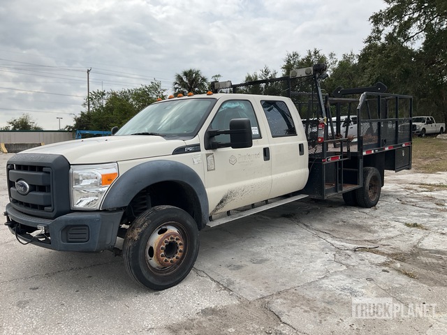 2015 Ford F550 XL 4x2 Crew Cab Flatbed Truck i Tampa, Florida, USA ...