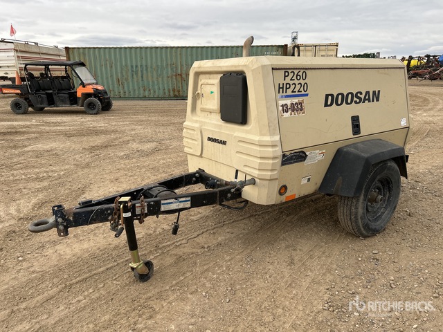2013 Doosan P260 260 cfm Mobile Air Compressor | Ritchie Bros. Auctioneers