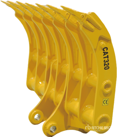 2024 Jisan RAKE32065 Excavator Rake - Fits Cat 320 / 17 - 24 ton ...