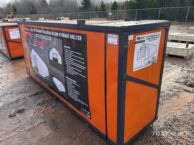 TMG ST3070E 70 ft x 30 ft Straight Wall Storage Building (Unused ...