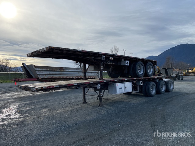 2010 Lode King 32 ft Tri/A Super B-Train Lead Flatbed Trailer | Ritchie ...