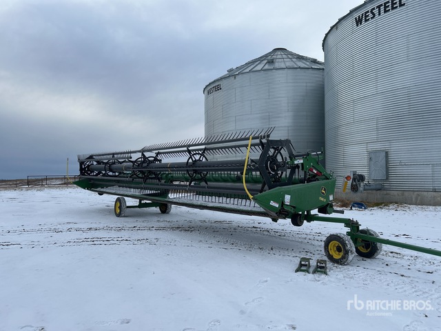 2018 John Deere 536D 36 ft Draper Windrower Header | Ritchie Bros ...
