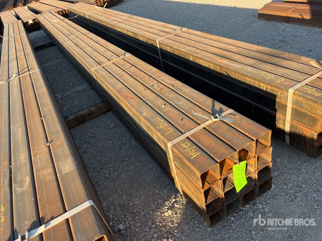 Quantity of (16) 3-5/8 in Square Gauge 12 Steel Pipe (Unused) | Ritchie ...
