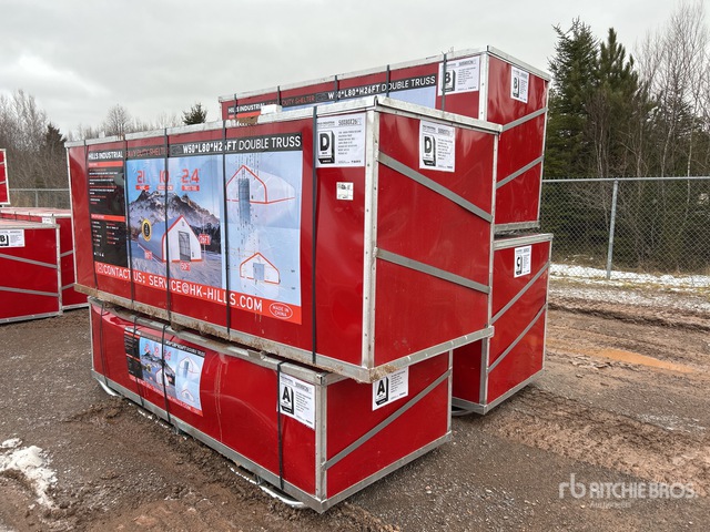 2025 HIlls Industrial 805026 80 ft x 50 ft x 26 ft Storage Building ...