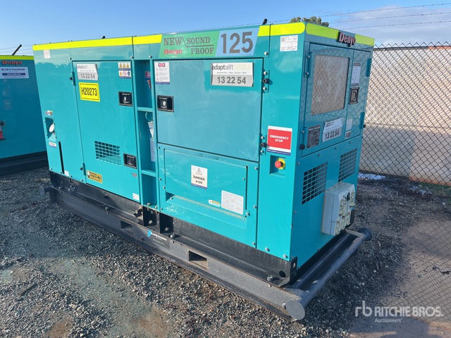 Denyo DCA-125SPK3 100 kVA Skid-Mounted Generator Set | Ritchie Bros ...