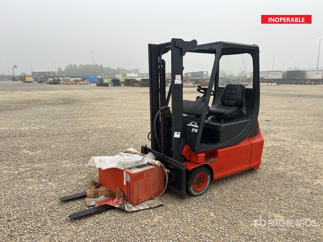 Linde E16 Electric Forklift (Inoperable) | Ritchie Bros. Auctioneers