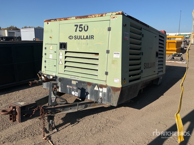 2011 Sullair 750DTQ 750 cfm Mobile Air Compressor (Inoperable ...