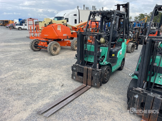 2021 Mitsubishi FGC25N4 5000 lb Cushion Tire Forklift | Ritchie Bros ...