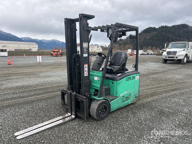 2016 Mitsubishi FB20PNT-AC 4000 lb Electric Forklift | Ritchie Bros ...