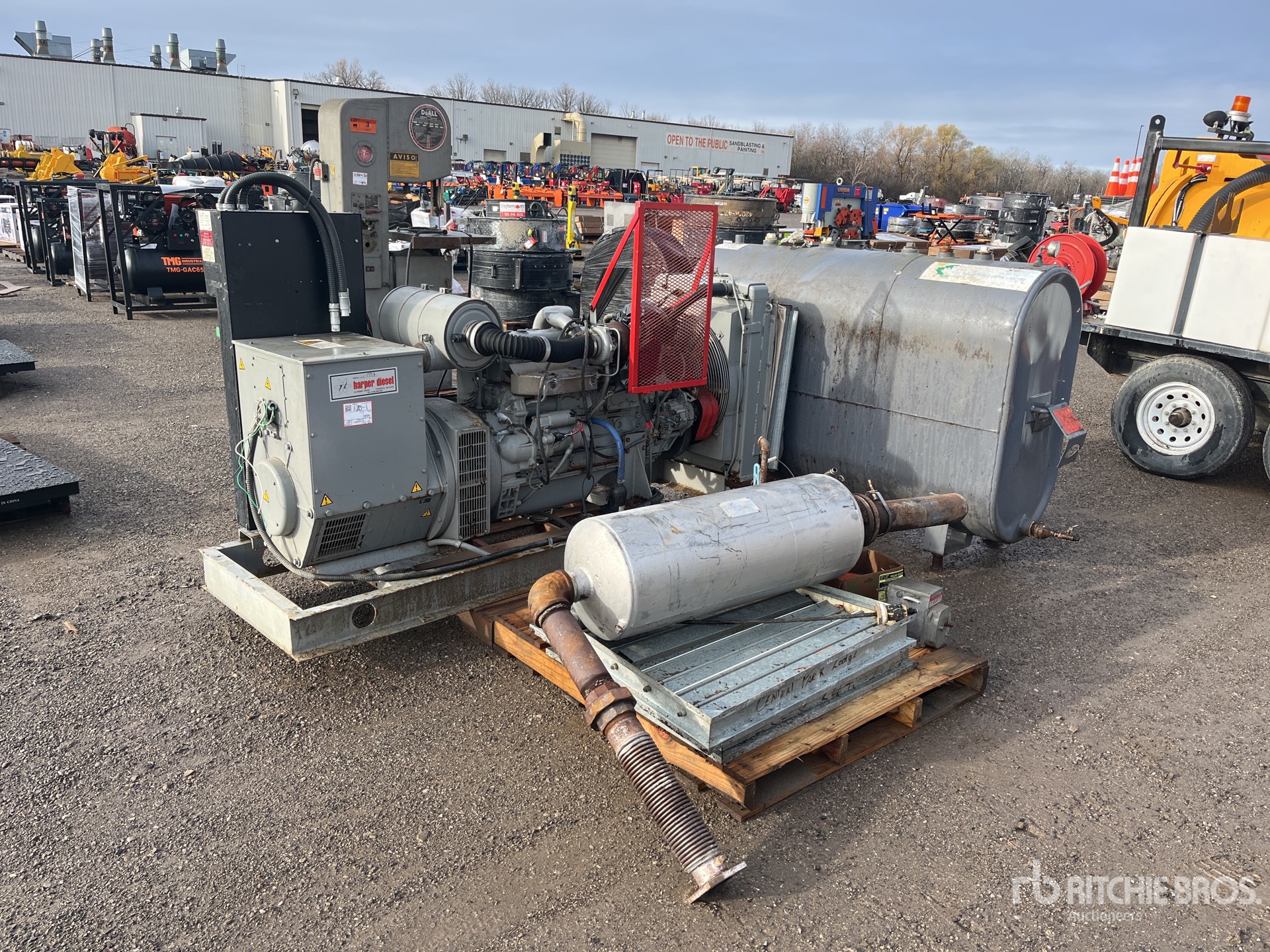 Mitsubishi 100 kW Skid-Mounted Harper Skid Mounted Diesel Generator ...