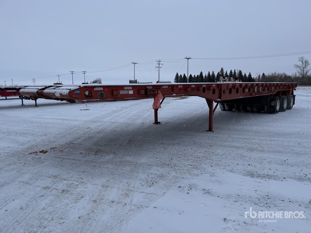 2010 Edmonton Trailer 52 ft 24-Wheel Flatbed Oilfield Trailer | Ritchie ...