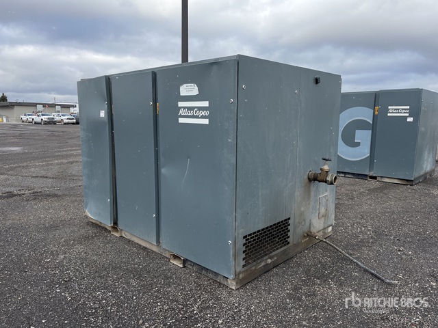 2016 Atlas Copco GA160 Skid-Mounted Electric Air Compressor | Ritchie ...