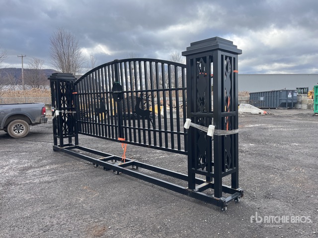 2024 Suihe SP10-14G 20 ft Bi-Parting Farm Iron Livestock Gate | Ritchie ...