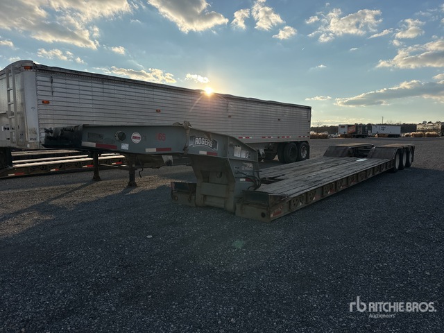 1998 Rogers CR50PL98/51/24/102/3XAR 50 ton Tri/A Removable Gooseneck ...