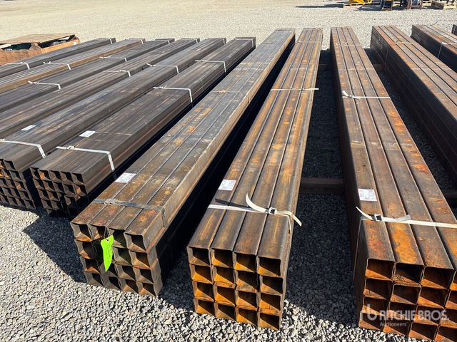 Quantity of (16) 3 5/8 in Square Gauge 12 Steel Pipe (Unused) | Ritchie ...