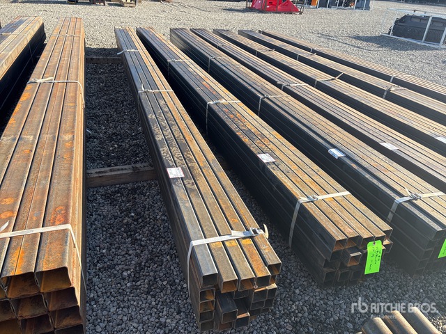 Quantity of (25) 2 1/4 in Square Gauge 12 Steel Pipe (Unused) | Ritchie ...