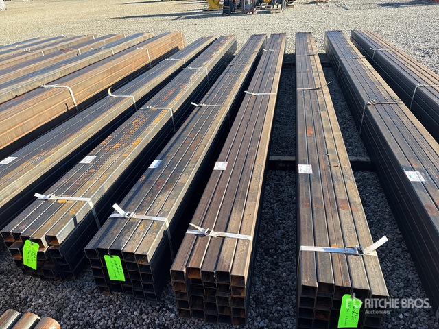 Quantity of (25) 2 1/4 in Square Gauge 12 Steel Pipe (Unused) | Ritchie ...