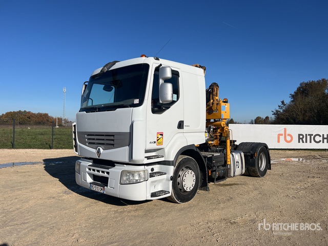 2011 Renault Premiun 460 DXI 4x2 4x2 Tracteur Routier Avec Grue Cabeza ...