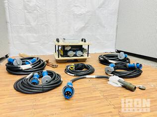 LEX DB-60 15KW ELECTRICAL POWER DISTRIBU SPIDER BOX WITH FEEDER CABLES ...