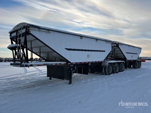 2007 Lode King 28 ft Super B-Train Lead Belly Dump Grain Trailer ...